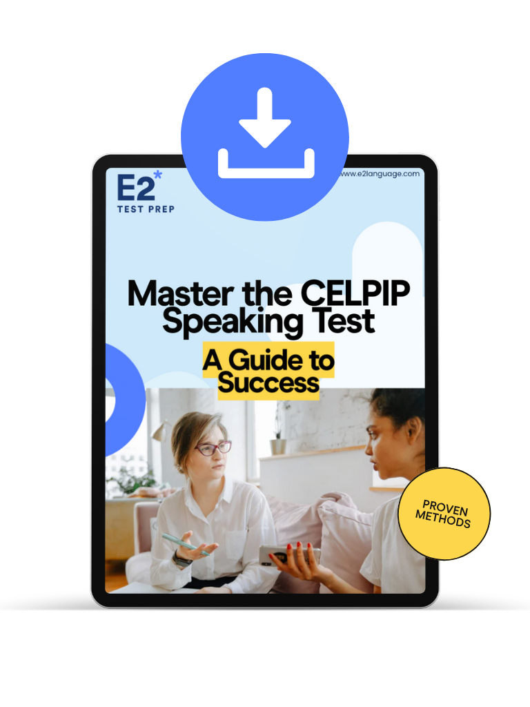 CELPIP Speaking PDF Download - E2Language